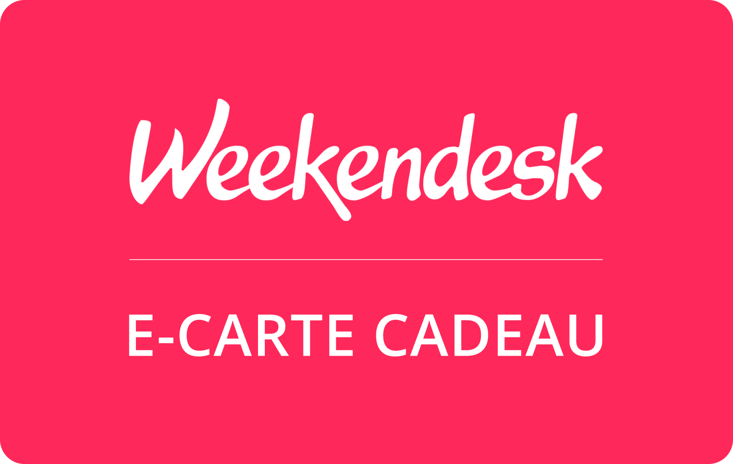 E-carte cadeau weekendesk | Ma-Carte-Cadeau.com